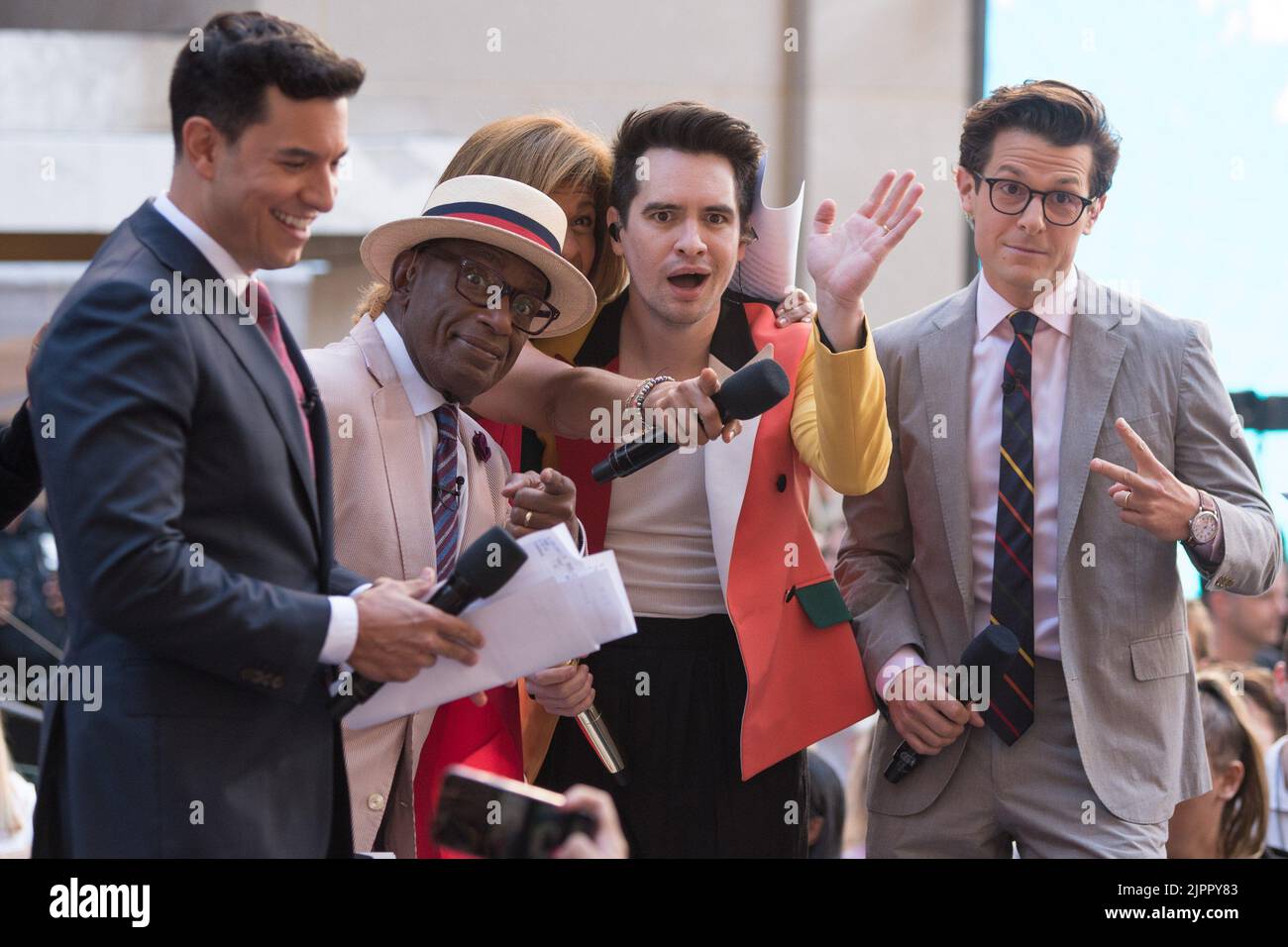 New York, NY, USA. 19th Aug, 2022. Tom Llamas, Al Roker, Hoda Kotb ...