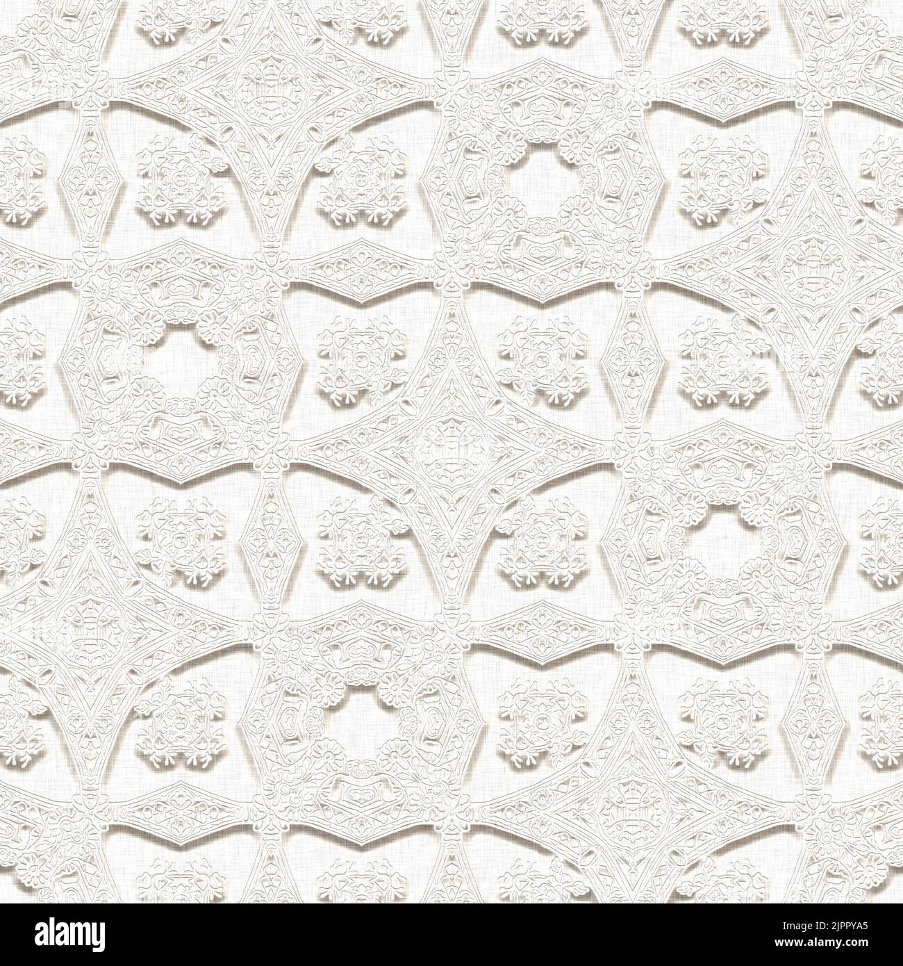 White on White linen lace effect background. Minimal stylish wedding ...