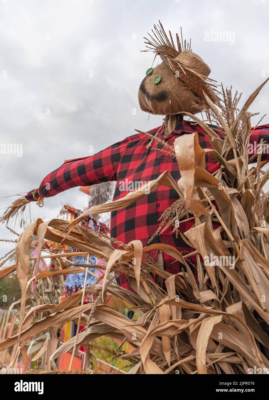 Halloween scarecrow. Scary figure. Traditional Halloween scarecrow ...