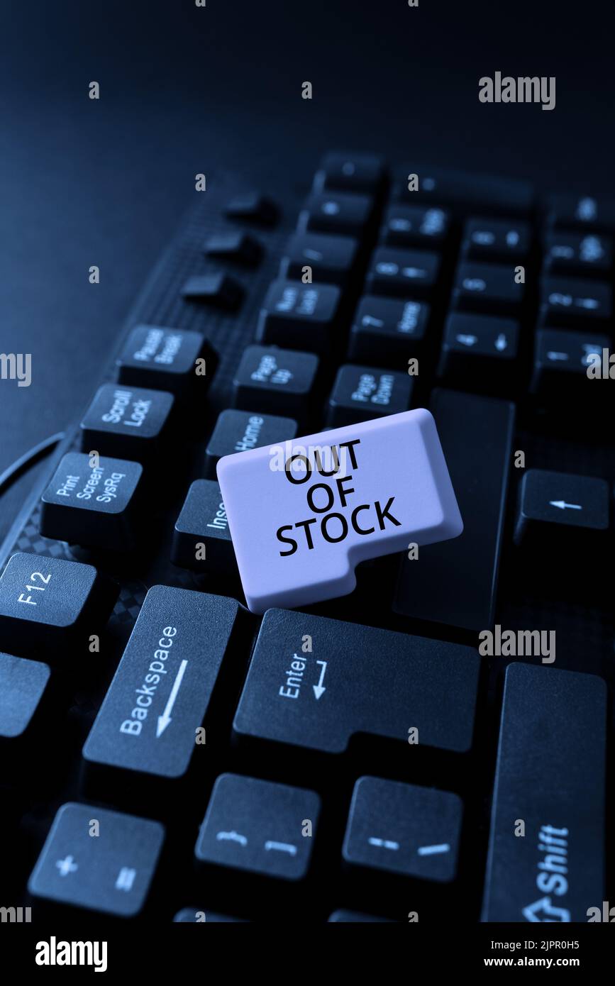Conceptual caption Out Of Stock, Internet Concept Not available anymore ... Conceptual caption Out Of Stock, Internet Concept Not available anymore ...