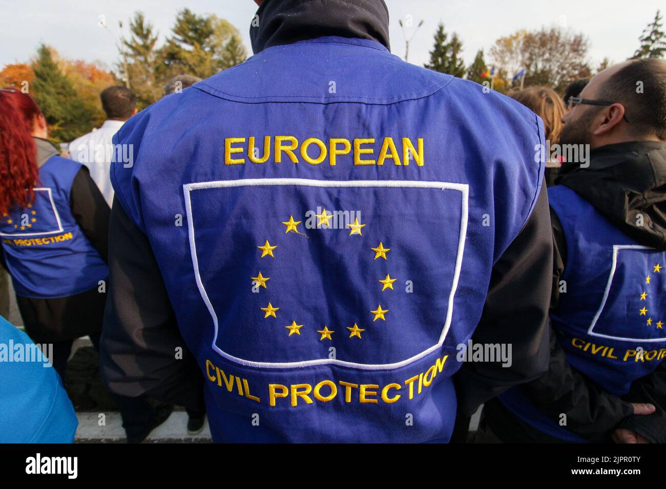 Bucharest, Romania - October 18, 2018: Teams at EU Module Exercises "EU ...
