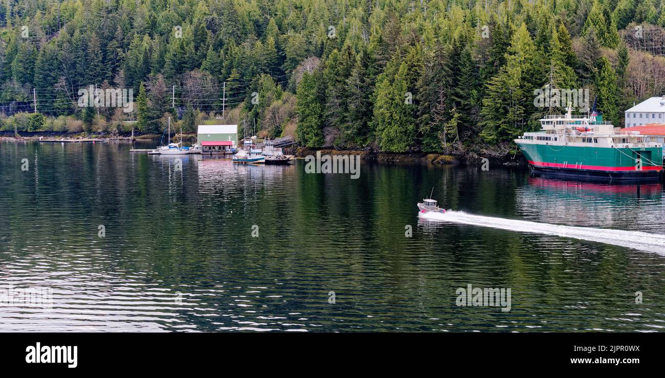 KETCHIKAN, ALASKA - May 26, 2022: Ketchikan is the southeasternmost ...