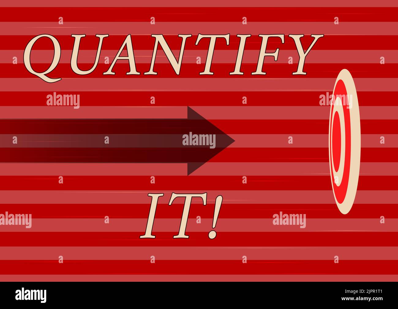 Text caption presenting Quantify It, Internet Concept Measure the size ...