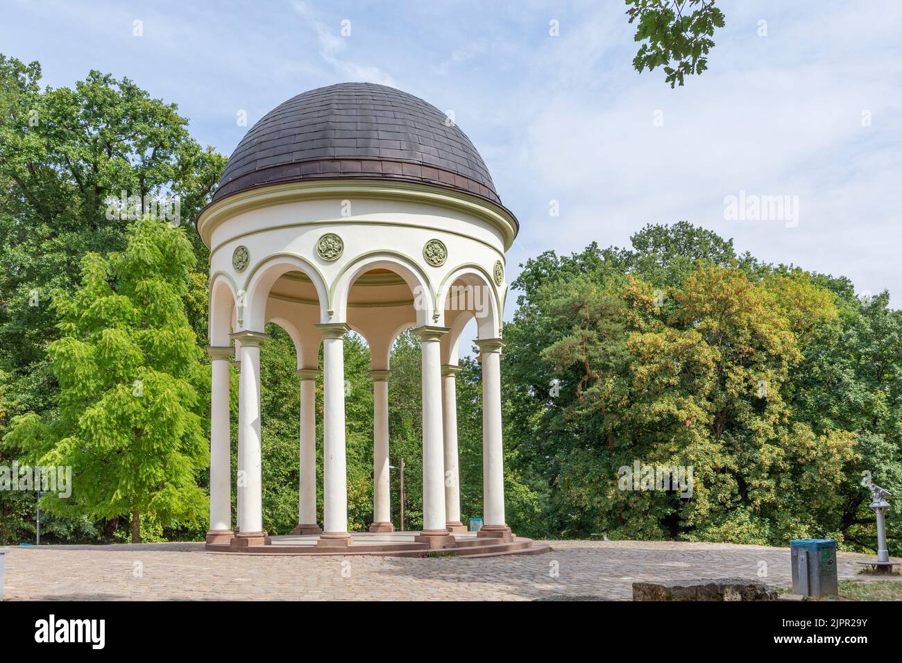 Monopteros temple at Neroberg in the German City of Wiesbaden, Hesse ...