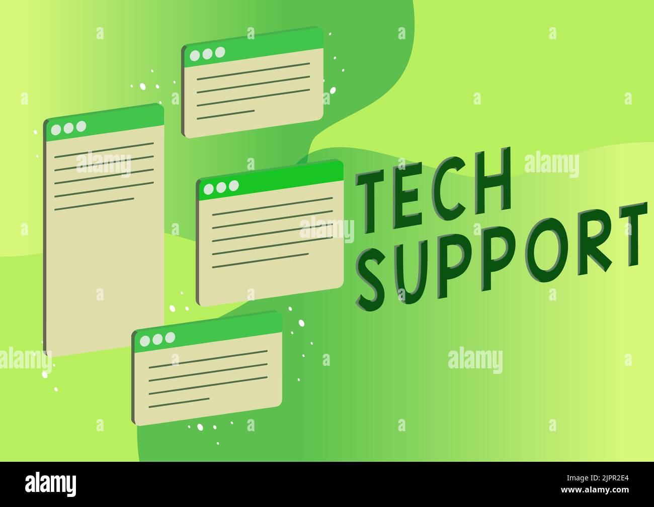 Sign displaying Tech Support, Word Written on Assisting individuals who ...