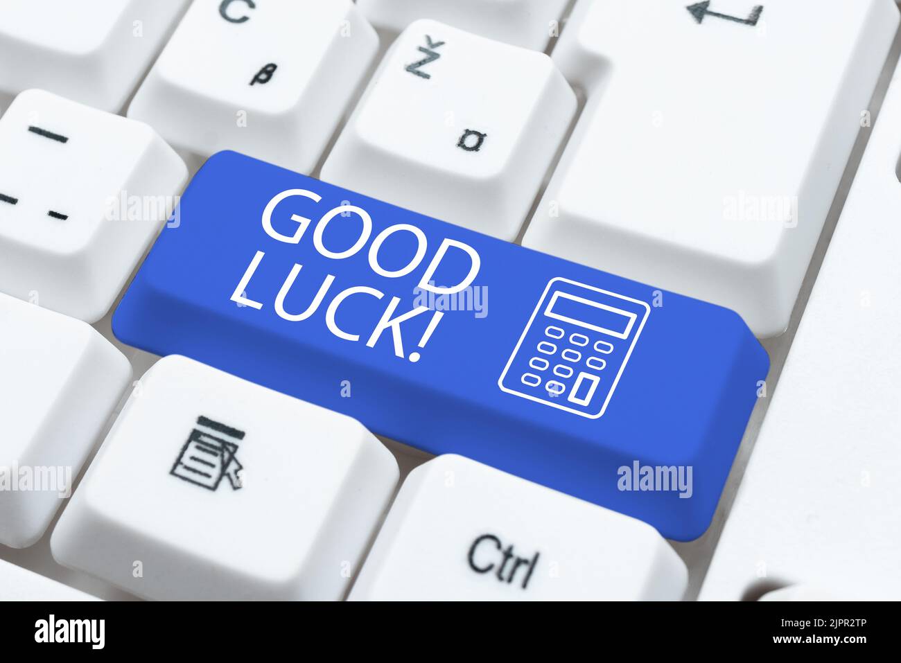 Text sign showing Good Luck, Conceptual photo A positive fortune or a ...