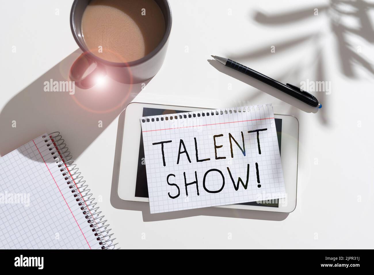 Text caption presenting Talent Show, Word Written on Competition of ...