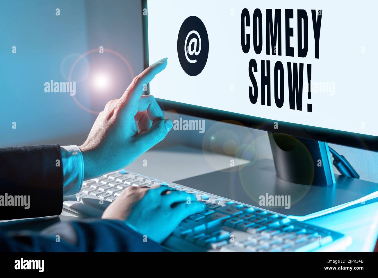 Text caption presenting Comedy Show, Internet Concept Funny program ...