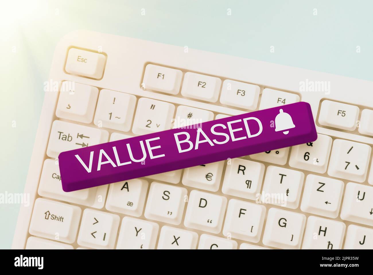 Sign displaying Value Based, Word for Considering the product worth in ...