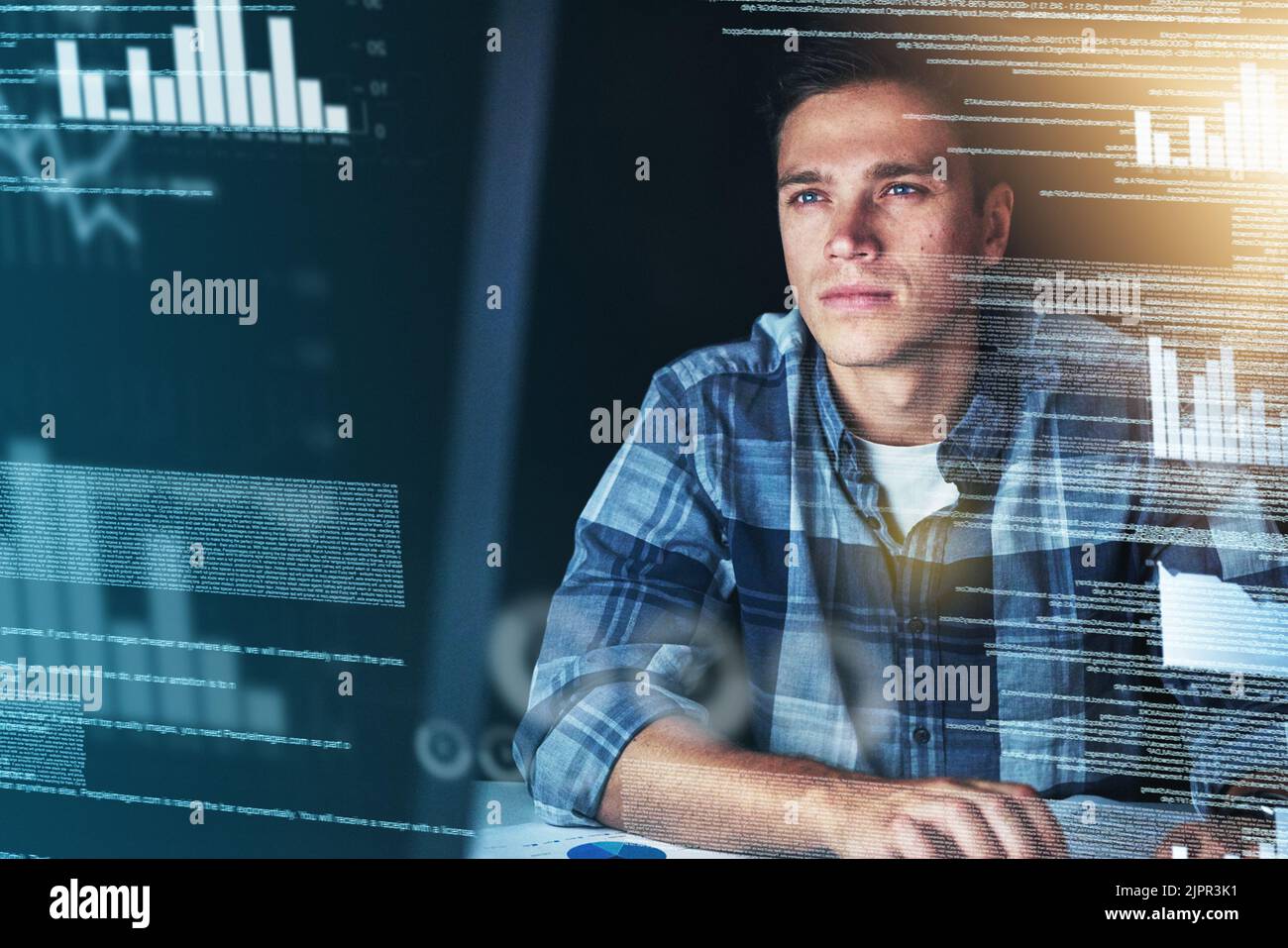 Internet everything concept male hi-res stock photography and images ...