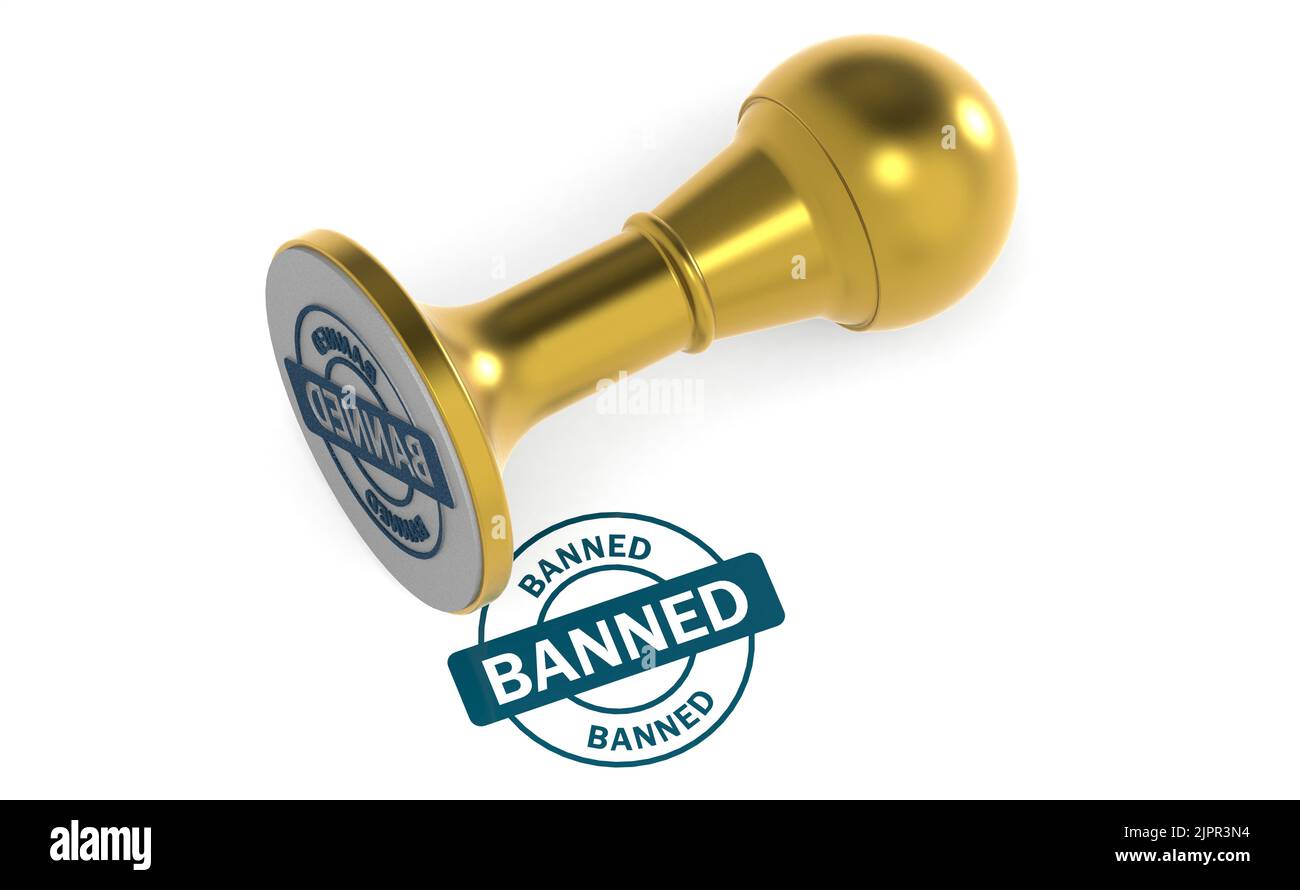 Banned stamp hi-res stock photography and images - Alamy