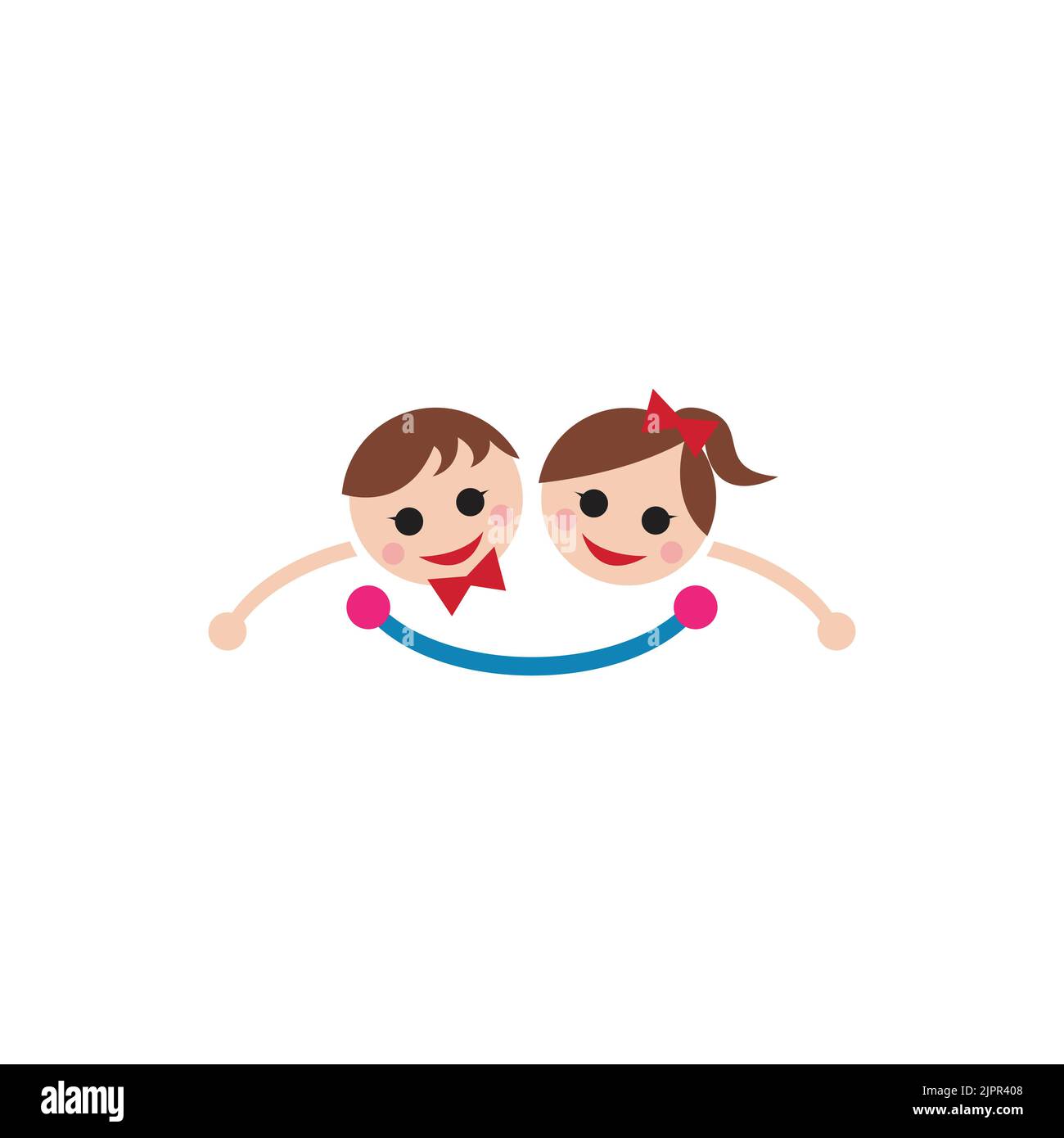 kids cute logo template design Stock Vector Image & Art - Alamy