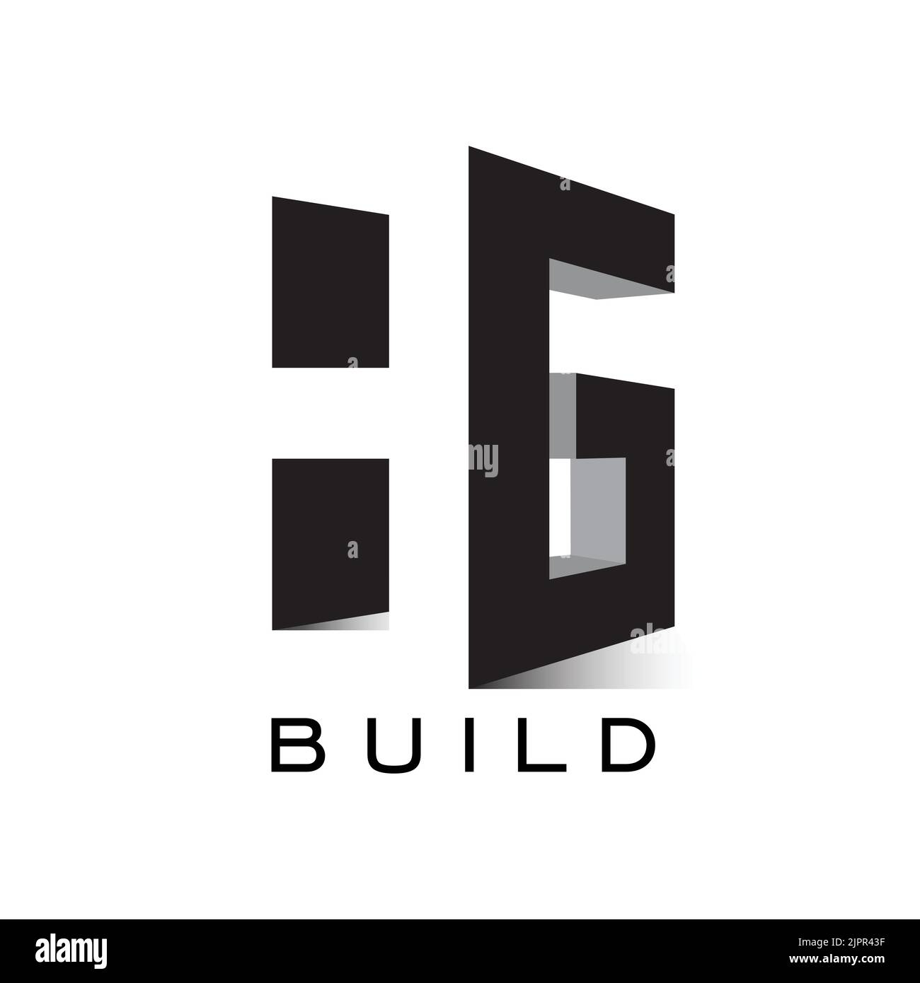 build logo HG build logo vector Stock Vector Image & Art - Alamy