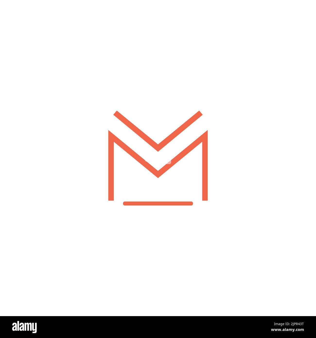 minimal mail logo template design Stock Vector Image & Art - Alamy