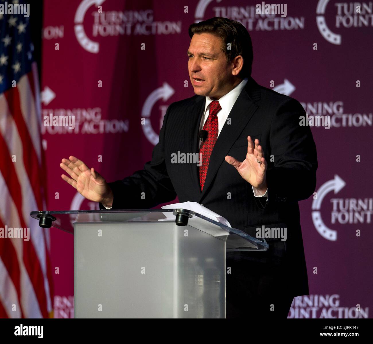 Pittsburgh, Pennsylvania, USA. 19th Aug, 2022. Florida Governor RON ...