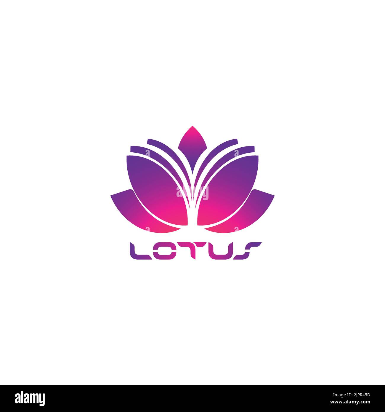 lotus logo emblem, decoration floral symbol Stock Vector Image & Art ...