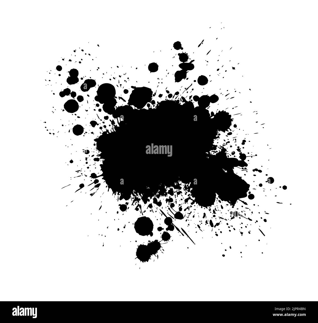 Black blob object on White Background. Vector illustration Stock Vector ...