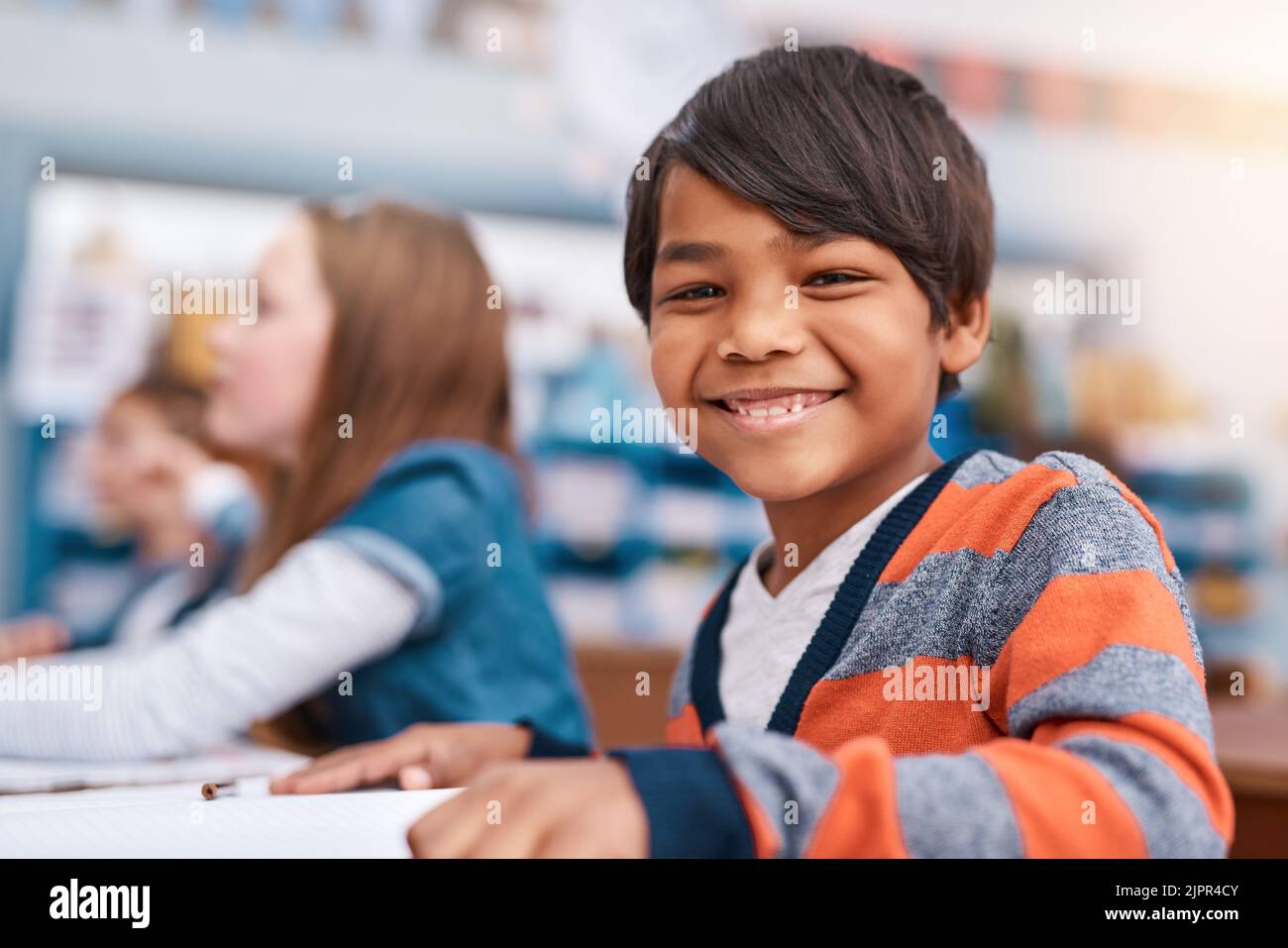 Im going to do great on my report card this year. Portrait of a ...