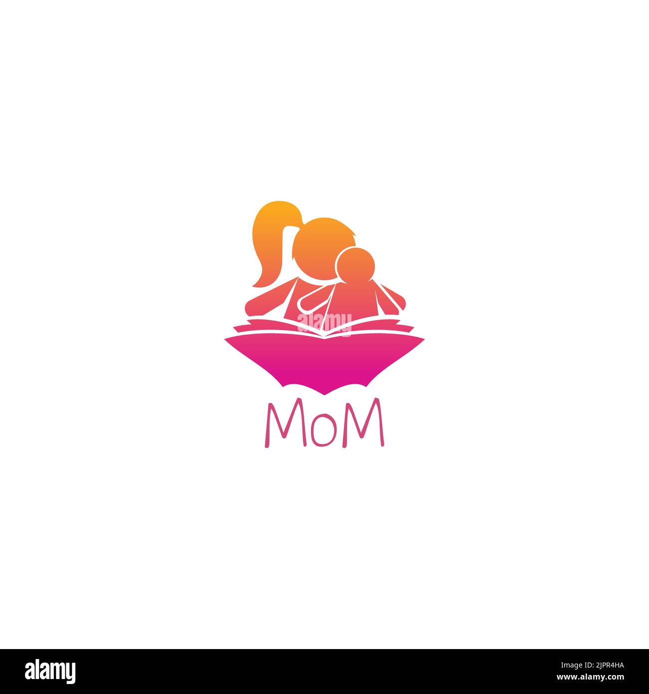 mom symbol mother-child logo happy family logo Stock Vector Image & Art ...