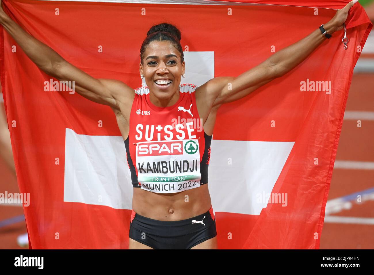 Mujinga Kambundji (Switzerland). Gold Medal, 200m. European ...