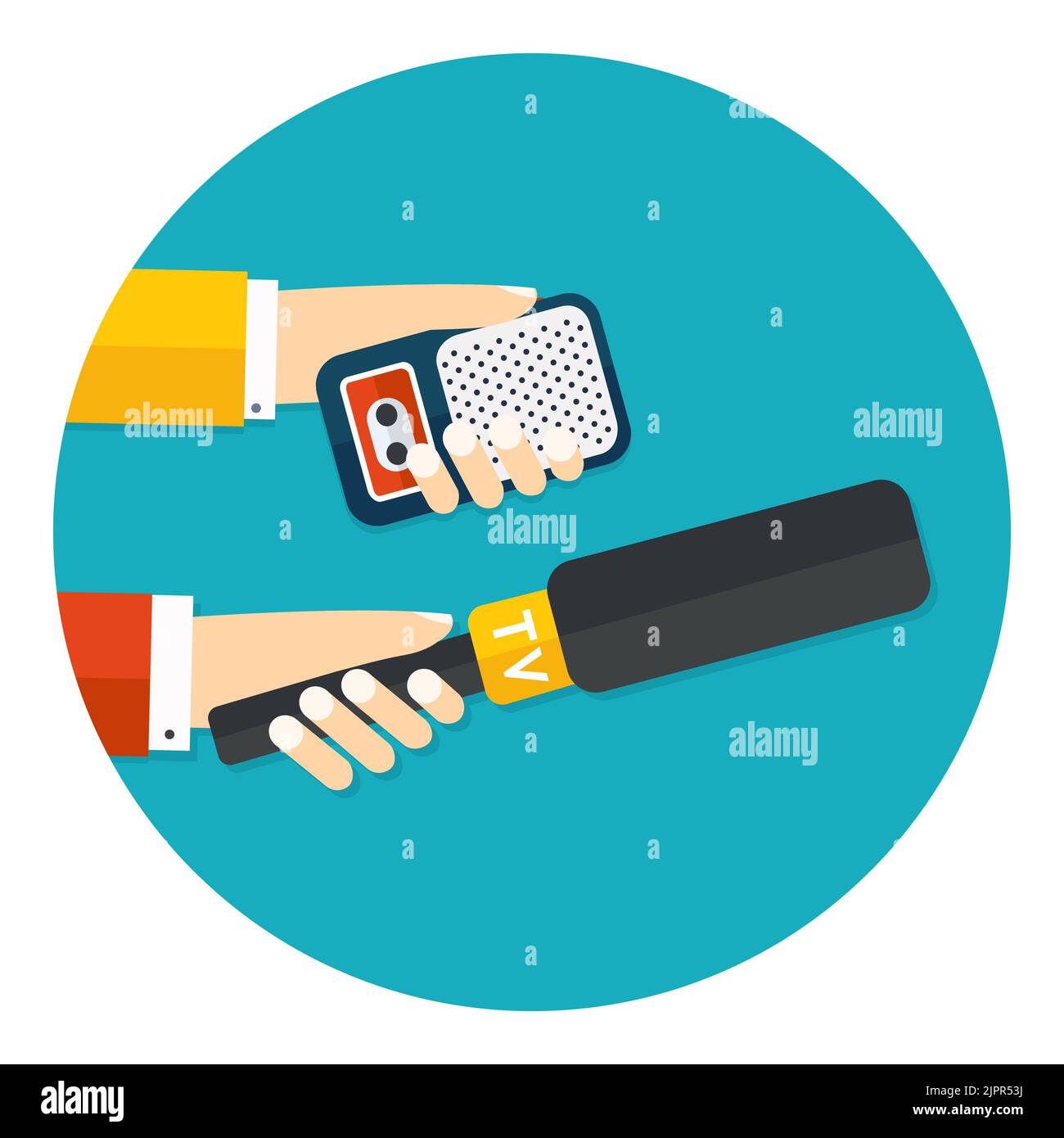 Mass media flat vector Stock Vector Images - Alamy