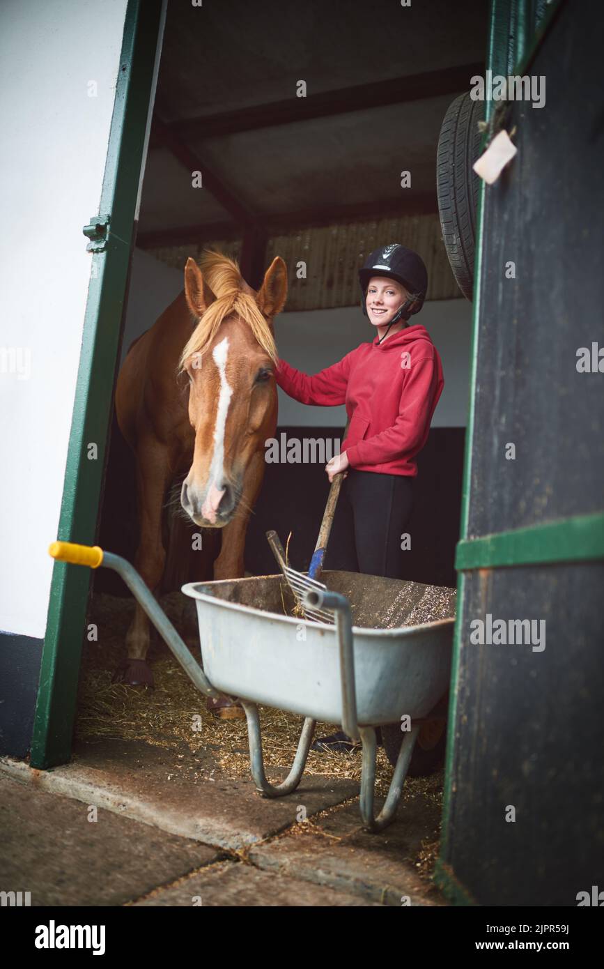I feel at home down at the stables. a teenage girl bonding with her ...