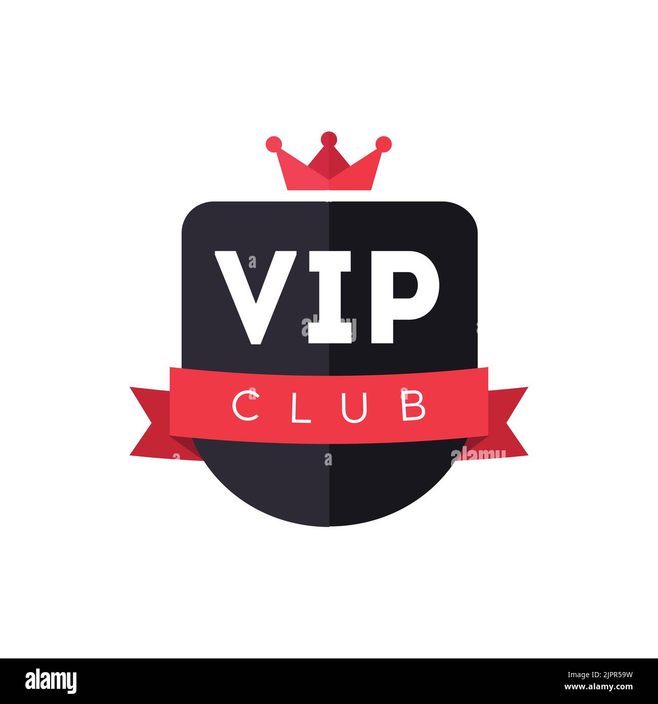 Vip club logo. Exclusive membership badge. Vip club icon design with ...