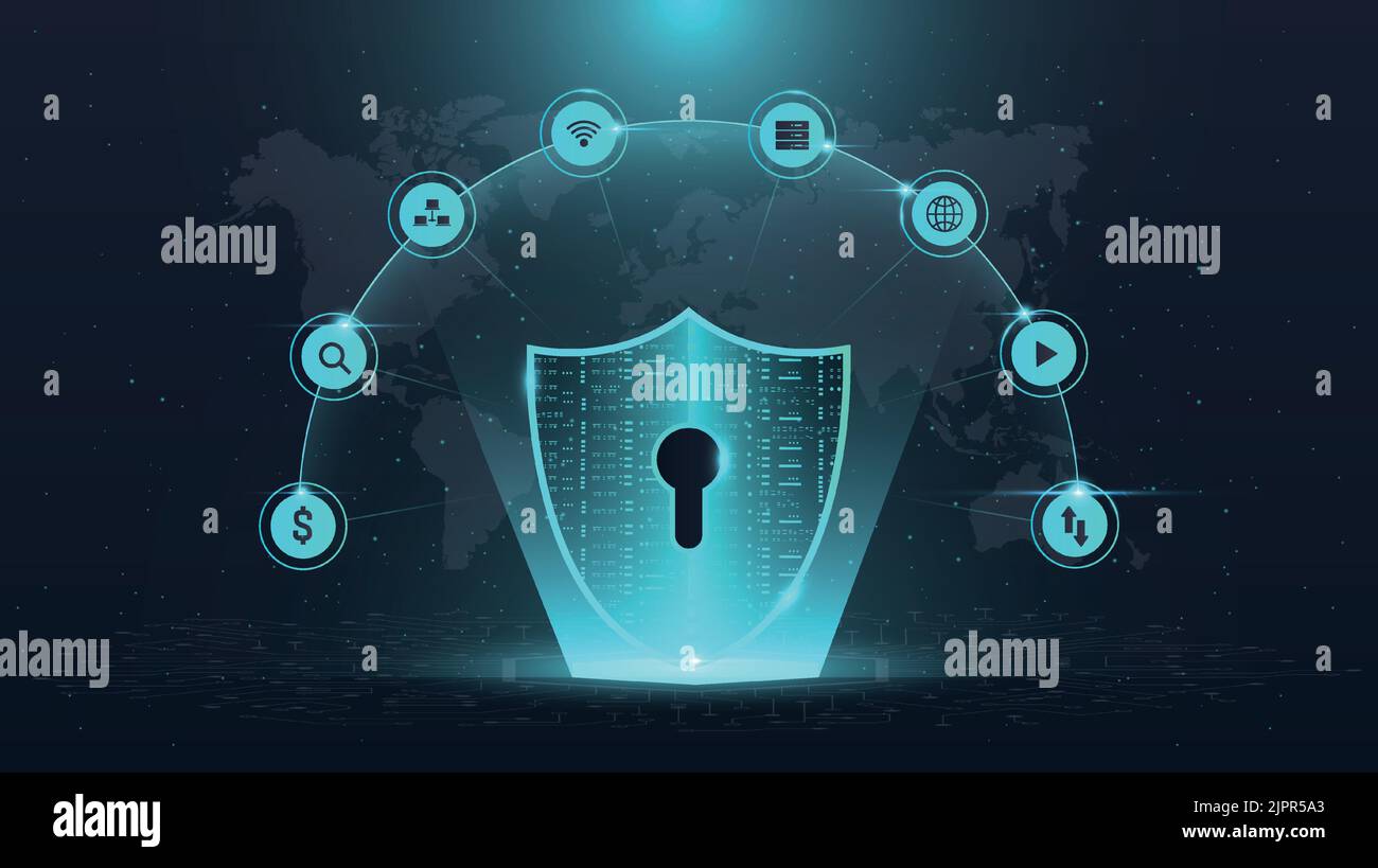 Protection from hacker concept Stock Vector Image & Art - Alamy
