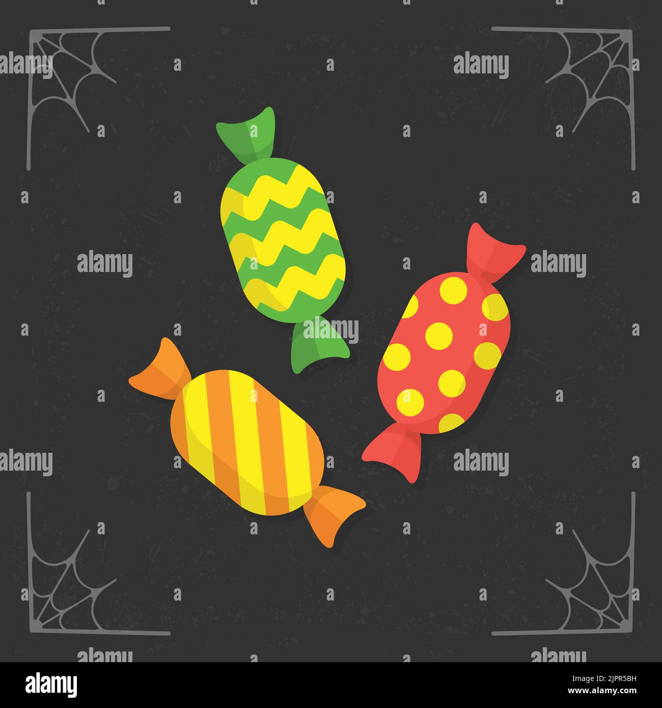 Candy icon. Cute handful of sweets. Sweet candies icon. Halloween ...