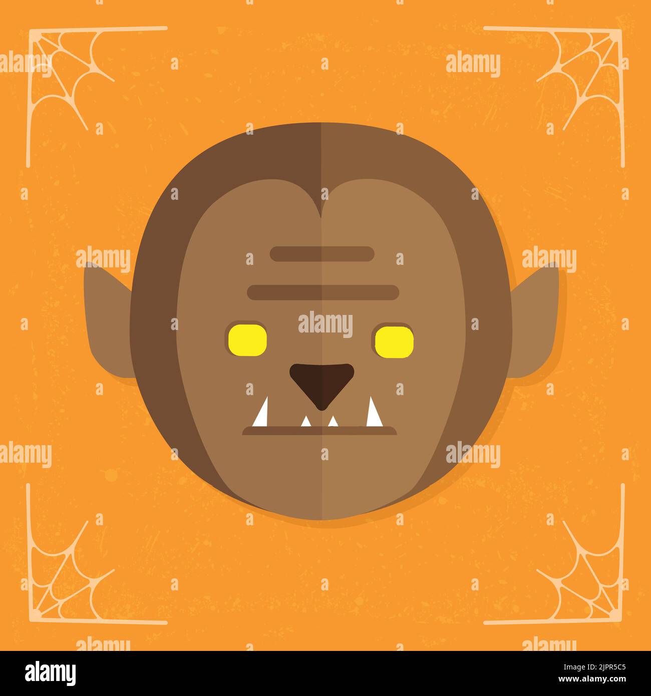 Werewolf head icon. Angry werewolf fantasy monster. Halloween ...