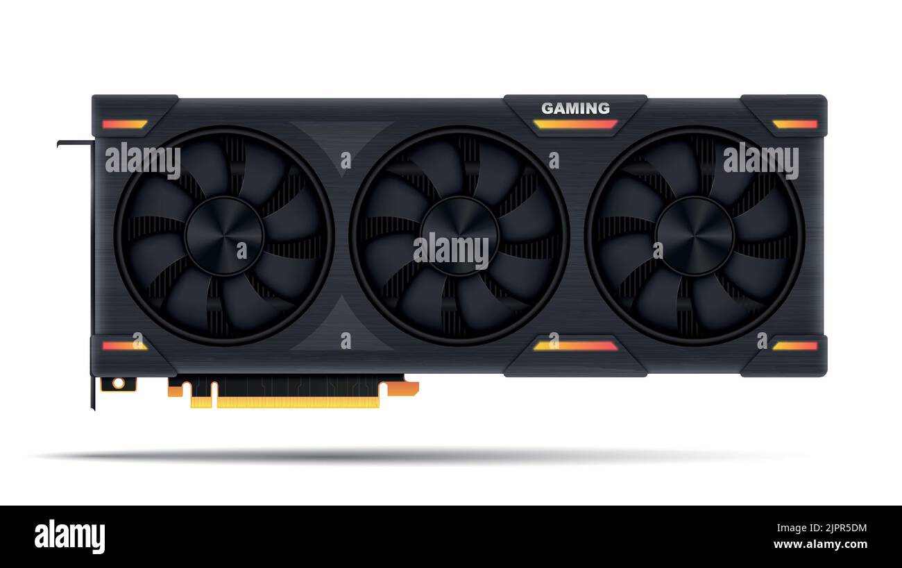 Realistic graphic card Stock Vector Image & Art - Alamy