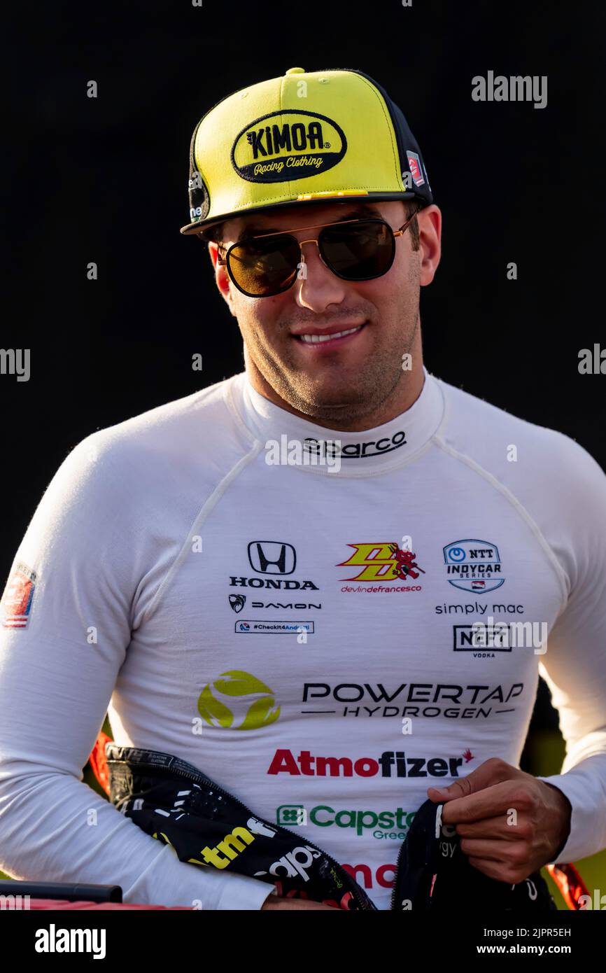 Madison, IL, USA. 19th Aug, 2022. DEVLIN DeFRANCESCO (29) (R) of ...