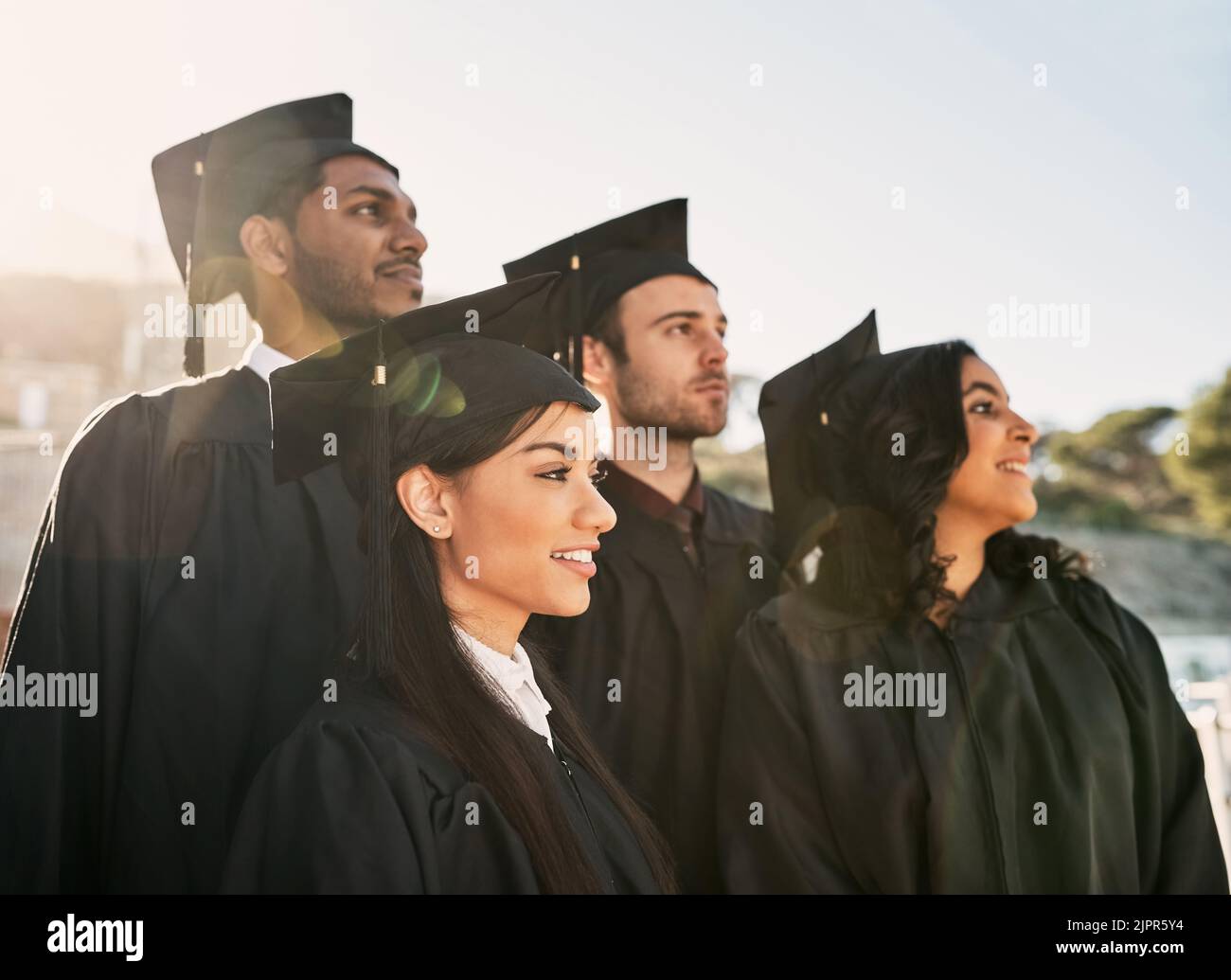 This accomplishment has inspired greatness in them all. a group of ...