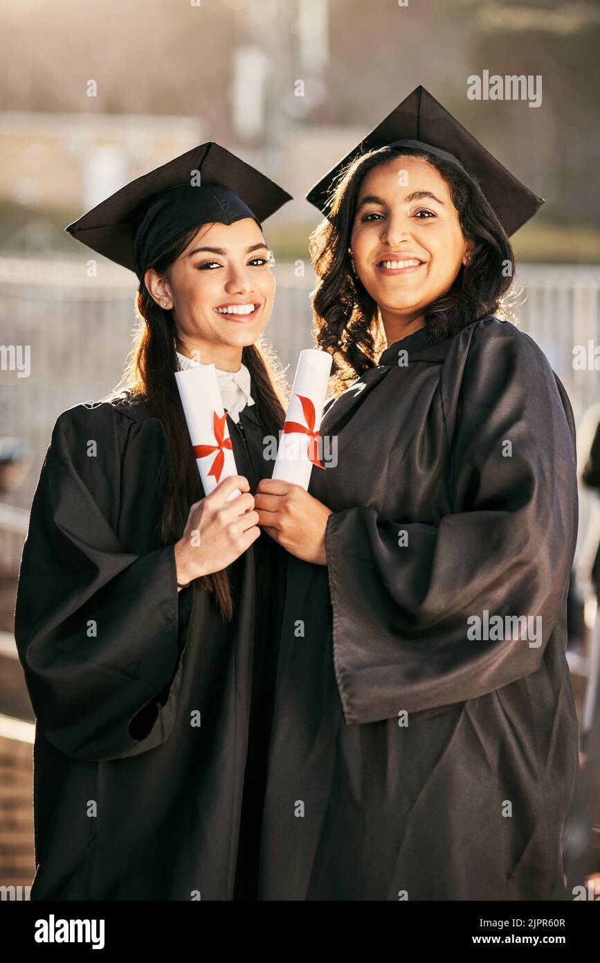 This just ticked off another goal of ours. Portrait of two students ...