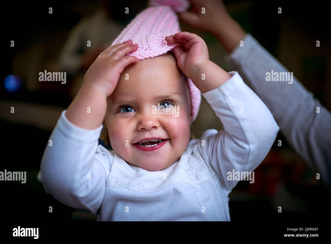 Hello world - get ready for my cuteness. Portrait of an adorable little ...