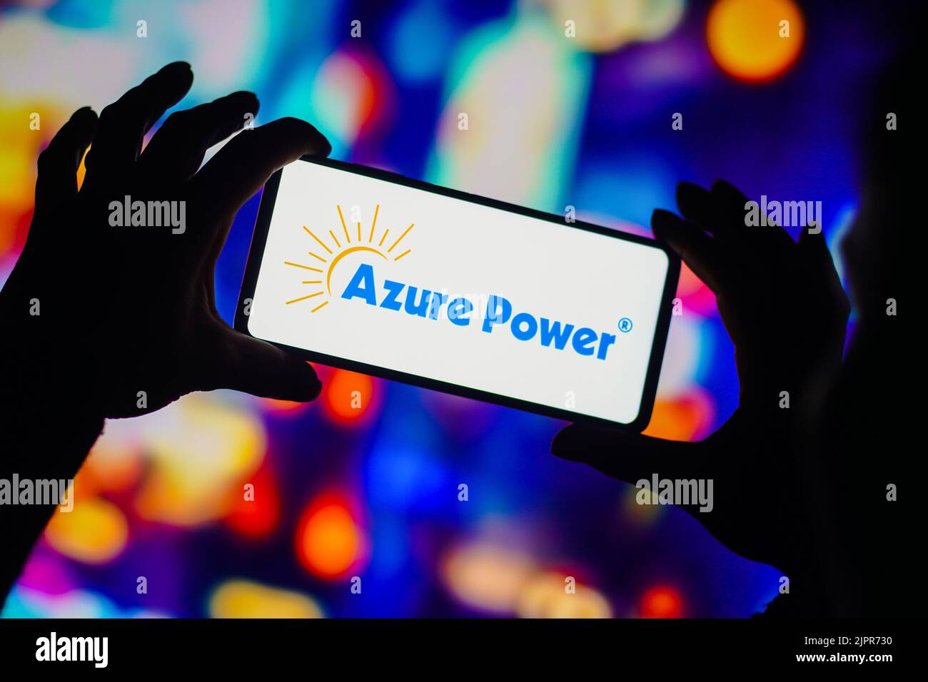 Brazil. 19th Aug, 2022. In this photo illustration, the Azure Power ...