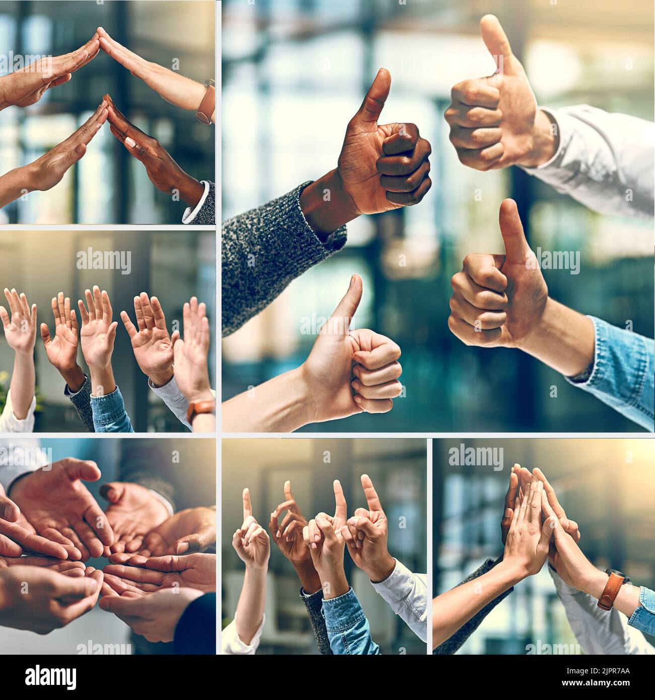 Positivity in a team makes a great team. Composite shot of a group of ... Positivity in a team makes a great team. Composite shot of a group of ...