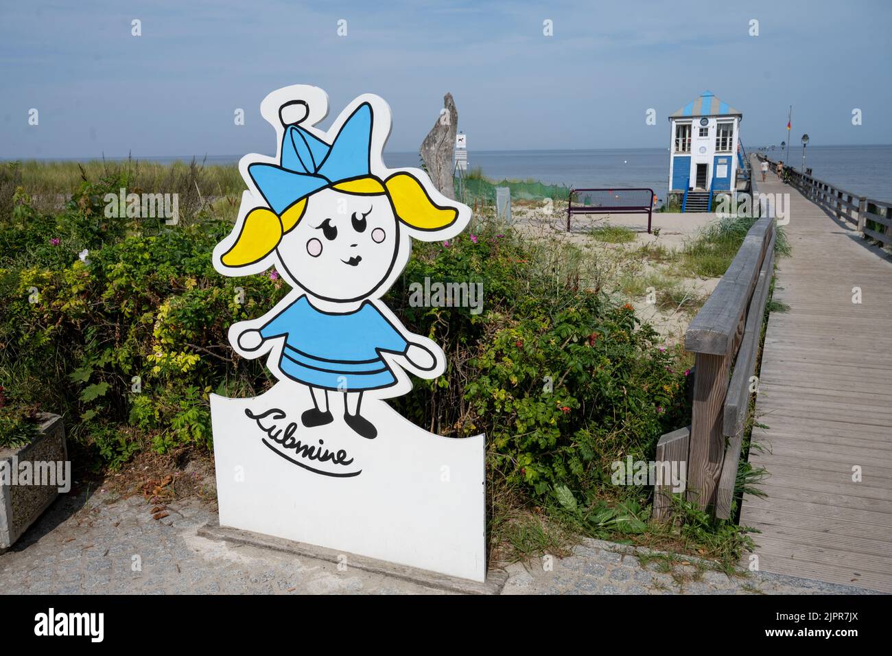 Lubmin, Germany. 18th Aug, 2022. View of the Lubmin pier. Starting in ...