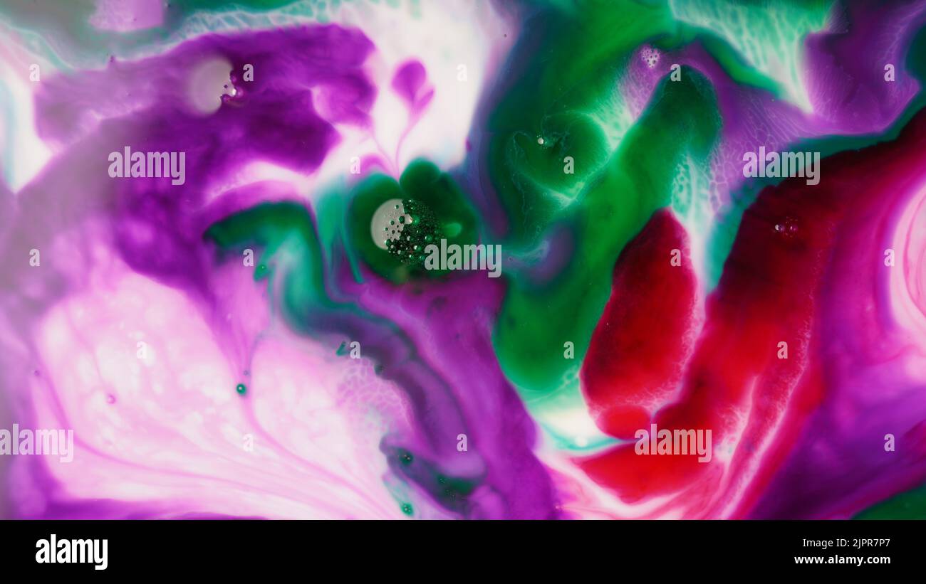 Abstract colors, backgrounds and textures. Oil coloring in milk ...