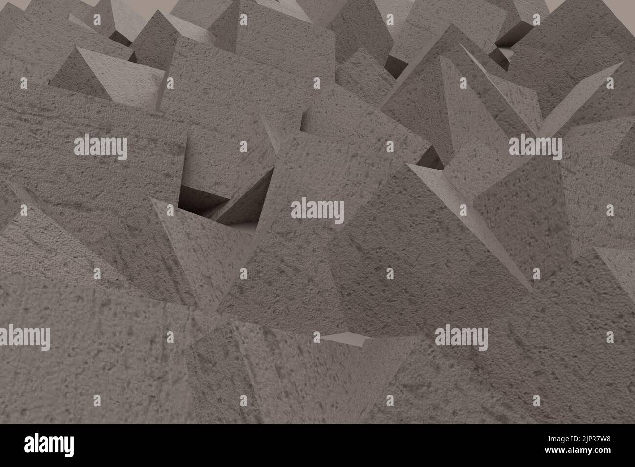 Wallpaper. Gray abstract polyhedra. 3d texture. Background Stock Photo ...