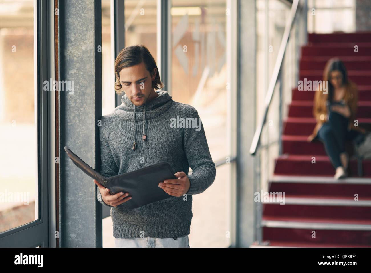 Hallway campus hi-res stock photography and images - Alamy