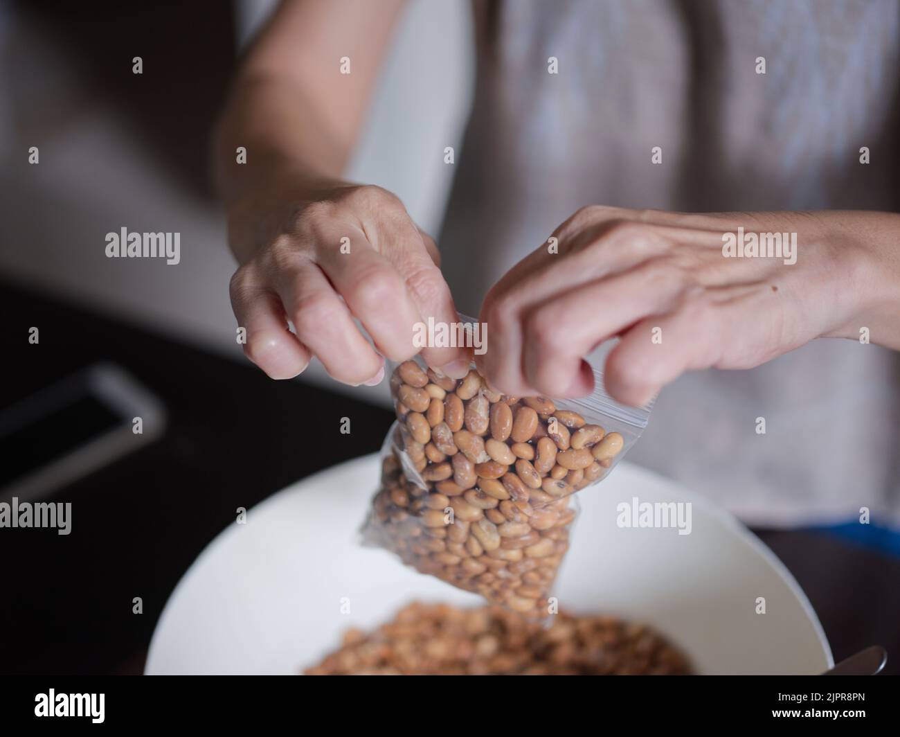 Close-up photo the texture of soy bean for HOW to Soy Product: Raw ...