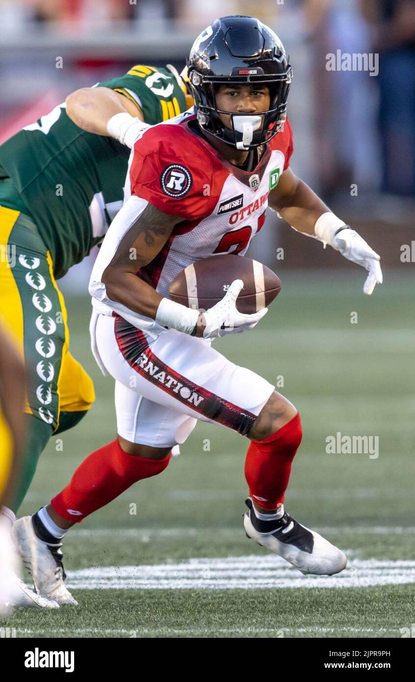 Ottawa, Canada. 19 Aug 2022. Devonte Williams (31) of the Ottawa ...