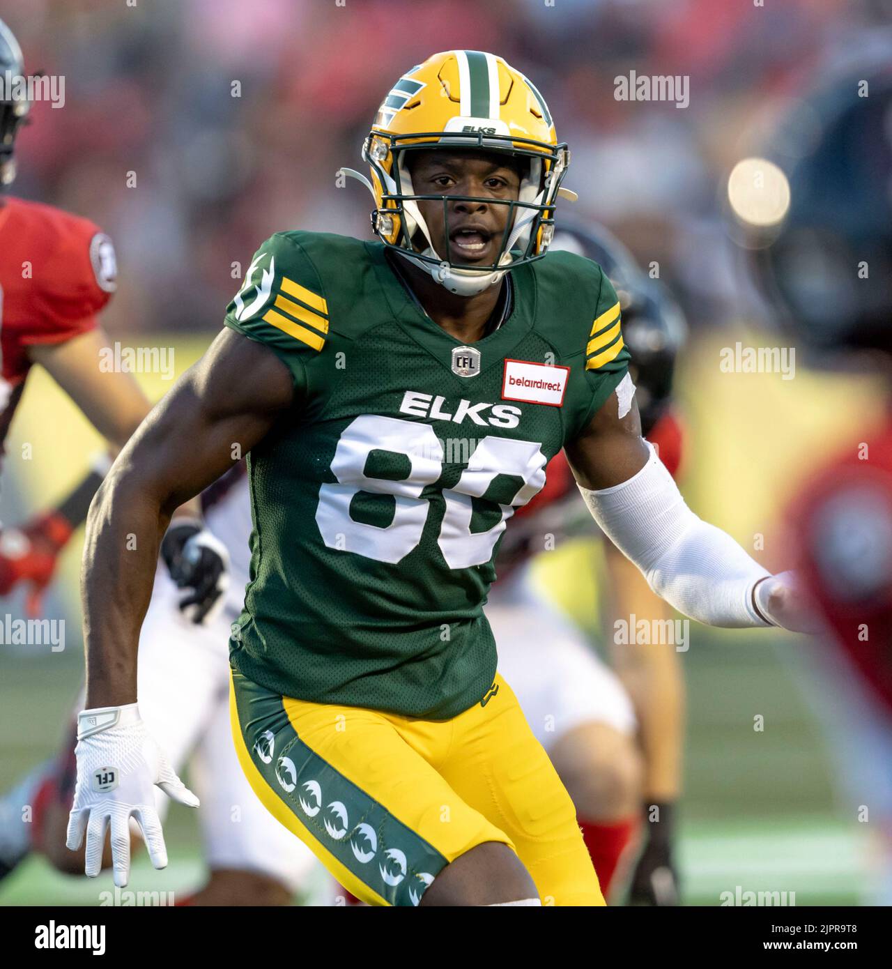 Ottawa, Canada. 19 Aug 2022. Michael Walker (80) of the Edmonton Elks ...