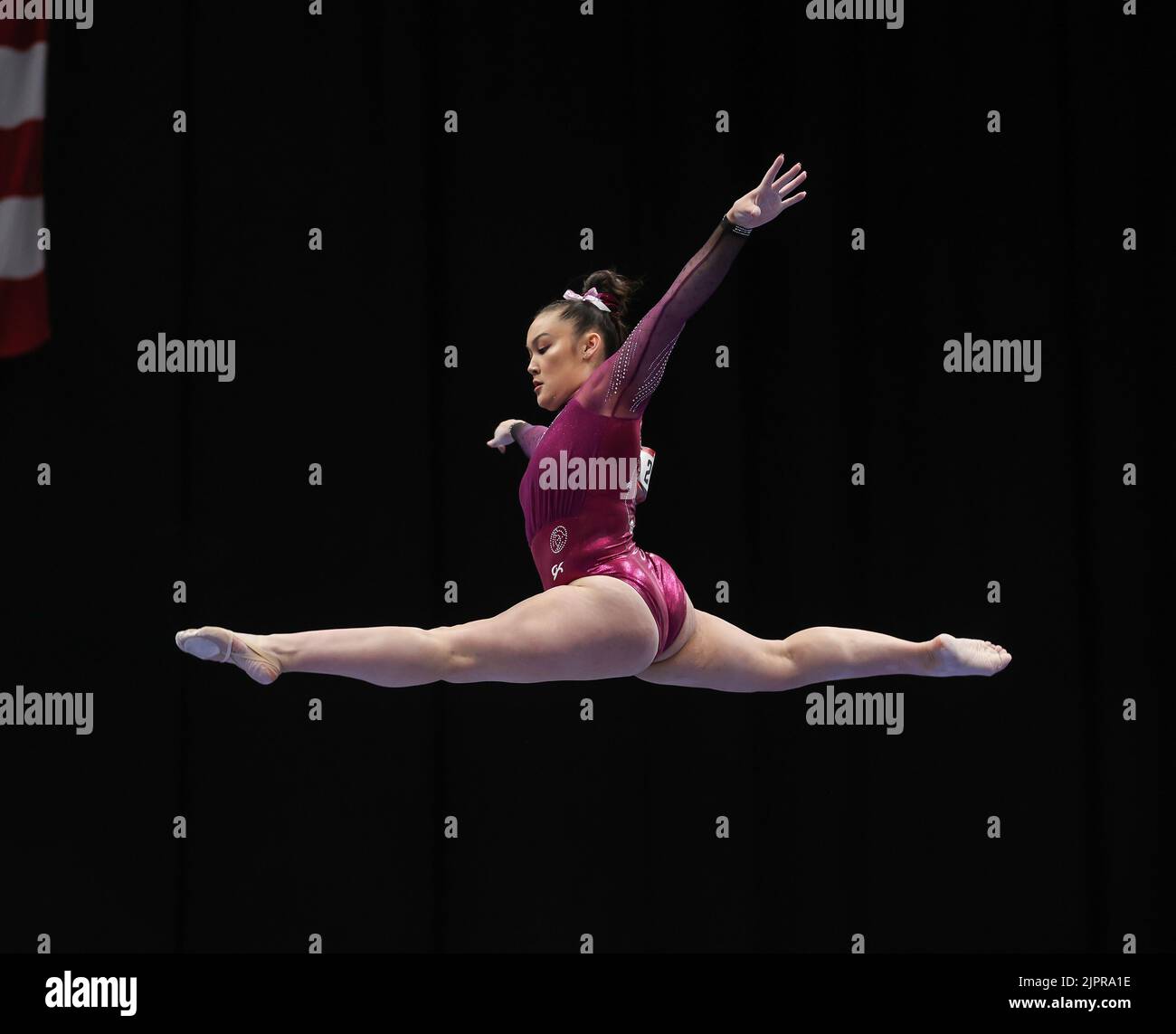 August 19, 2022: Ciena Alipio of Midwest Gym competes on the balance ...