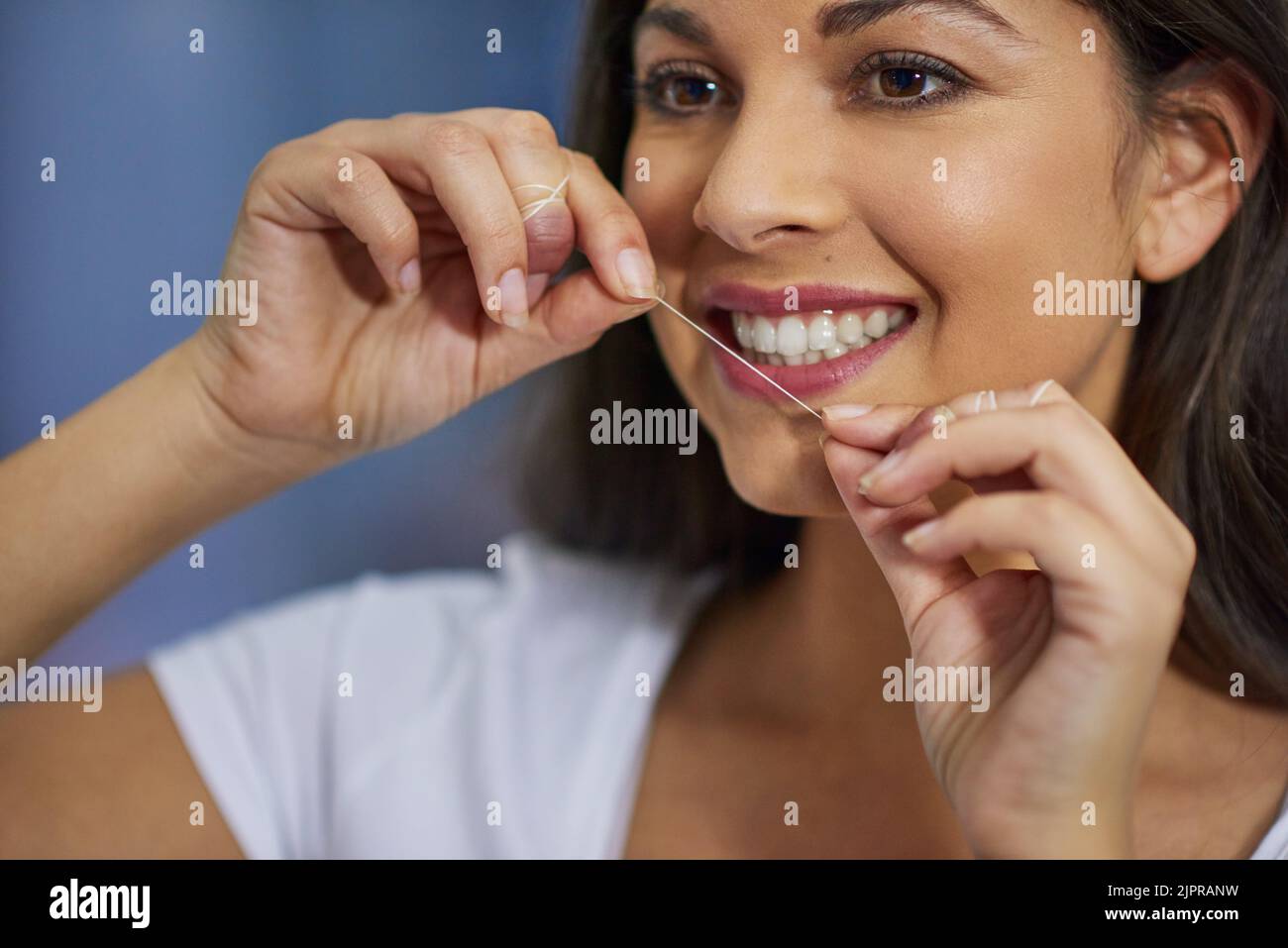 For complete clean and fresh breath, you must floss too. an attractive ...