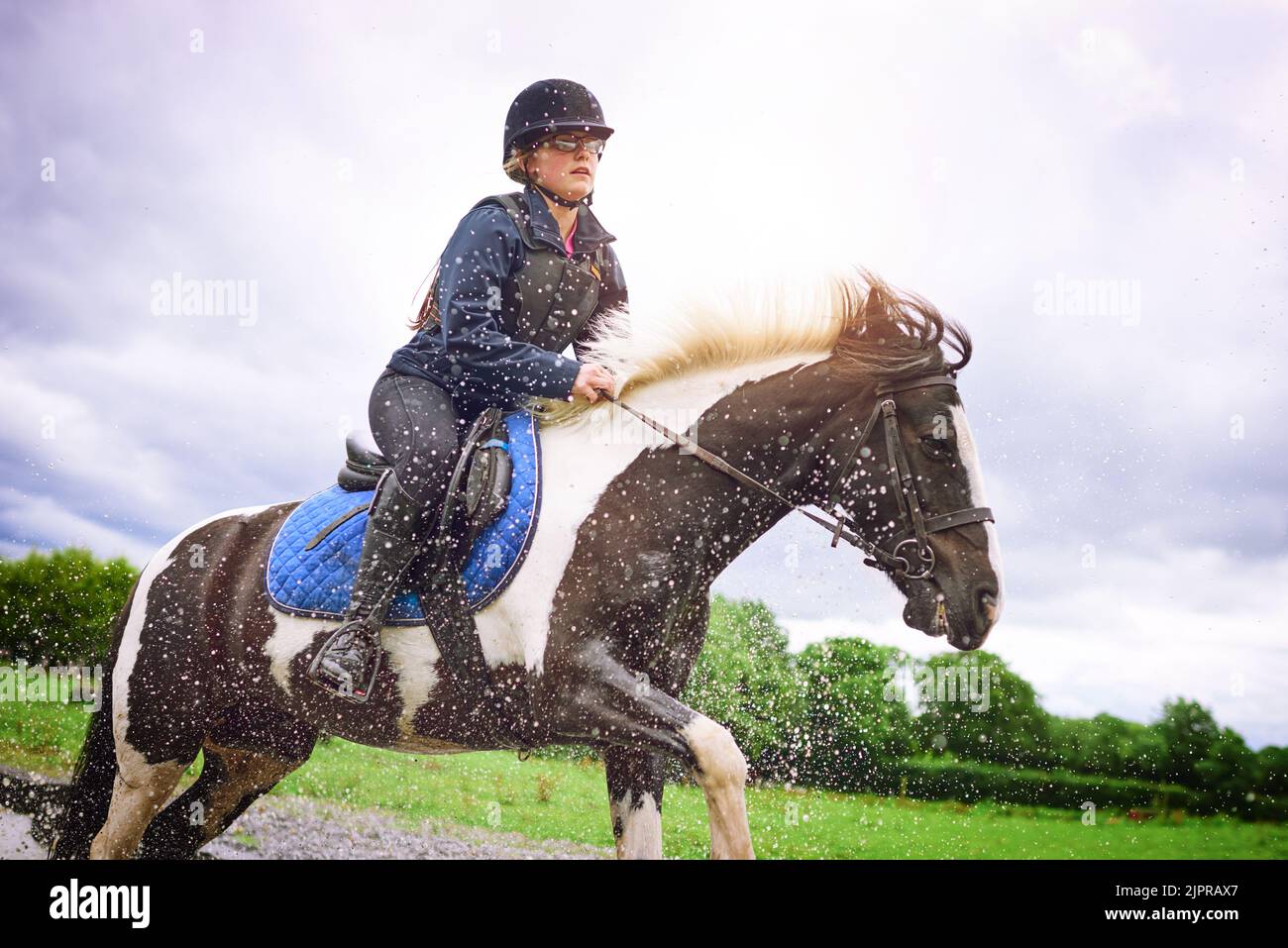 Its hard to feel down when you saddle up. a teenage girl going ...