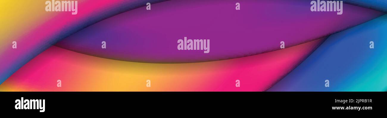 Colorful modern corporate liquid waves abstract web header banner ...