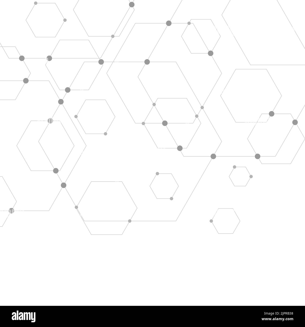 Grey Technology Abstract Hexagons Background Vector Illustration Stock