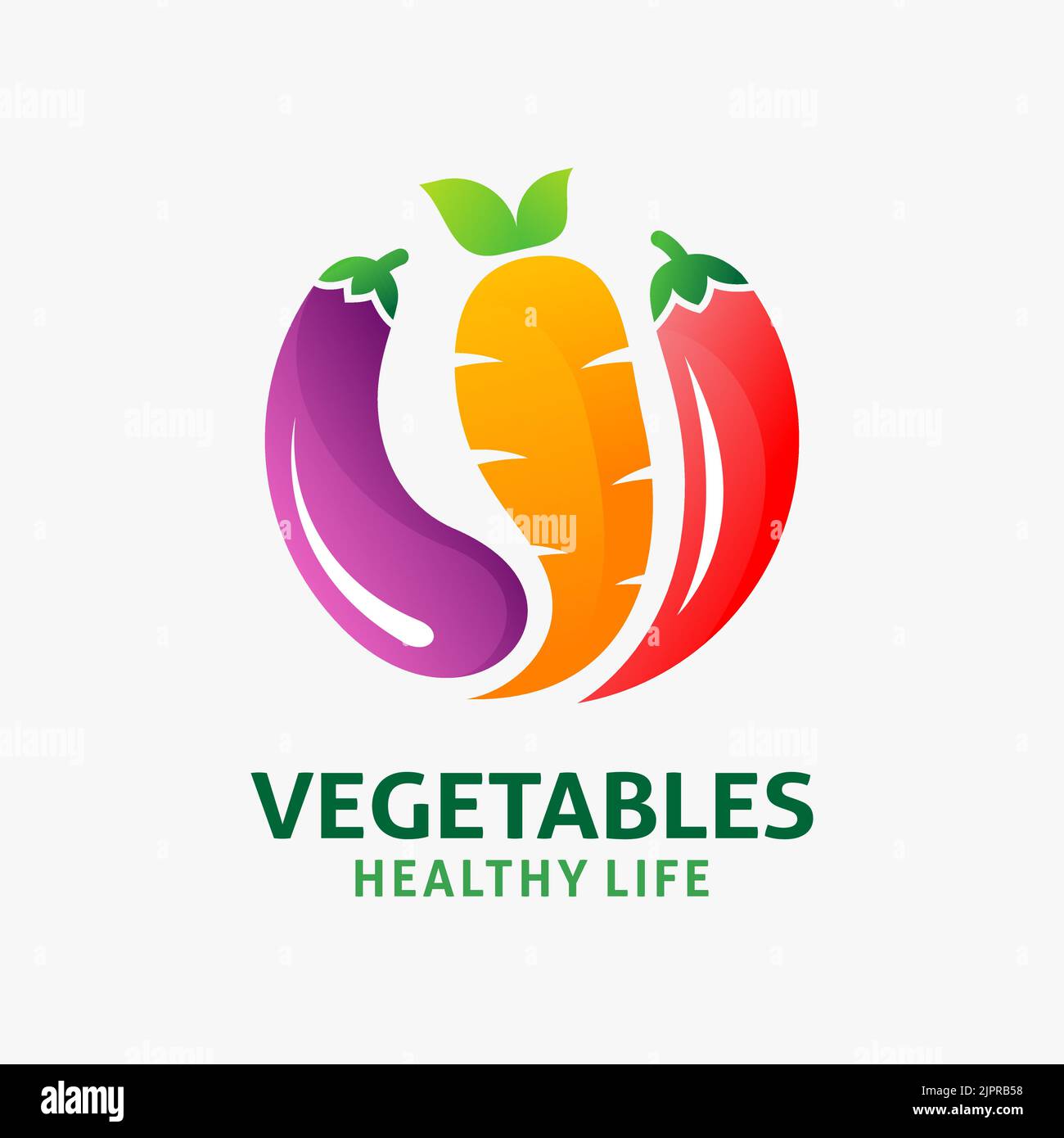 Fresh vegetables logo design Stock Vector Image & Art - Alamy